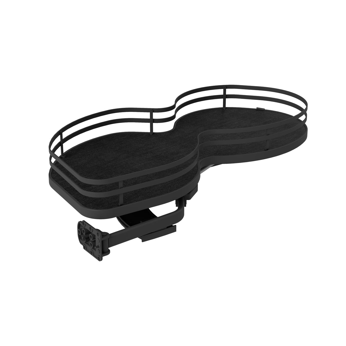 Select Glide Corner Unit, 2 x Shelf, 400mm, Right Handed, Anthracite