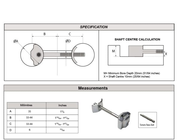 Zipbolt Worktop Connectors – 85mm, 120mm, 170mm